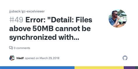 Error Detail Files Above 50MB Cannot Be Synchronized With Extensions