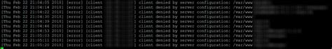fail2ban apache et client denied by server configuration it
