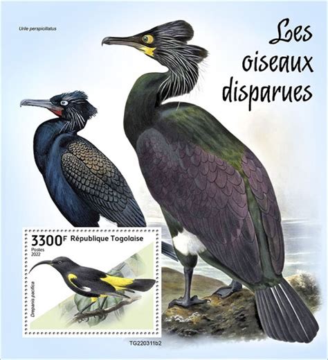 TOGO Extinct Birds Perf Souv Sheet Mint Never Hinged Africa Togo General Issue