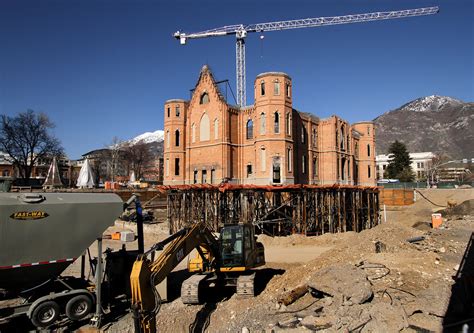 Provo Tabernacle Construction Shell Of The Old Fire Gutted… Flickr