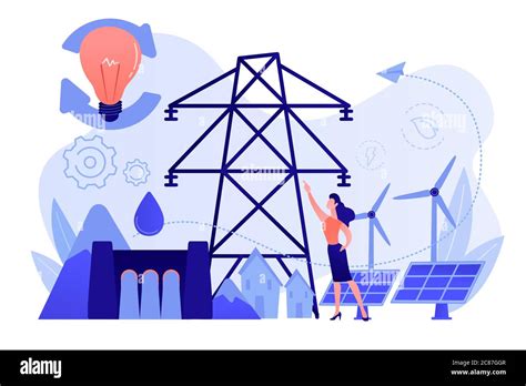 Sustainable Energy Concept Vector Illustration Stock Vector Image Art Alamy