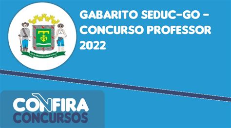 Gabarito Seduc Go Concurso Professor 2022
