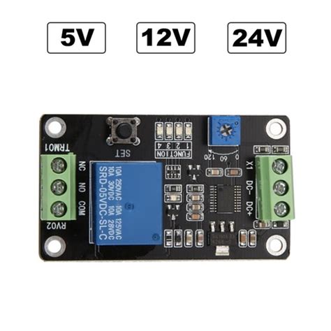 DC V V V Automation Delay Multifunction Self Lock Relay Cycle Timer Module EBay