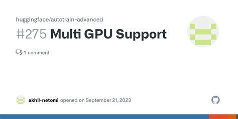Multi Gpu Support · Issue 275 · Huggingfaceautotrain Advanced · Github