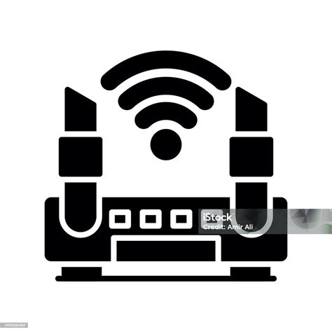 Wifi ルーターのアイコン イラストレーションのベクターアート素材や画像を多数ご用意 イラストレーション インターネット
