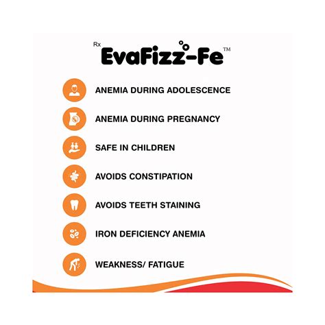 Evafizz Fe Effervescent Tablet Lemon Sugar Free 30 Minutes 247 Delivery