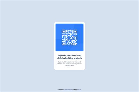 Frontend Mentor Qr Component Using Flexbox Semantic Html And Bem Coding Challenge Solution
