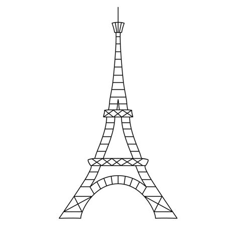 Eiffel Tower Coloring Pages