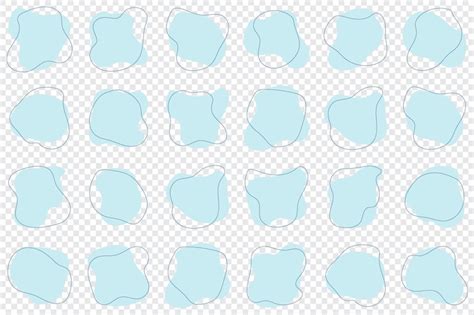 Premium Vector Blob Shape Organic Set Of Irregular Round Blot Form