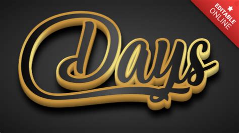 Days Romance Text Effect Generator
