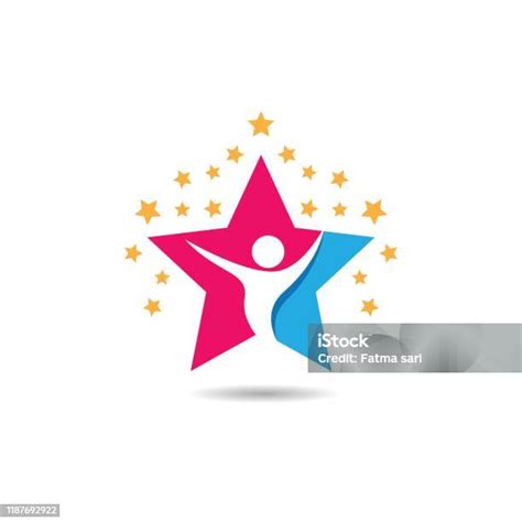 星向量圖示插圖設計向量圖形及更多商標圖片 商標 天空 形狀 Istock