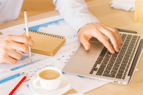 Premium Photo Man Typing On Keyboard