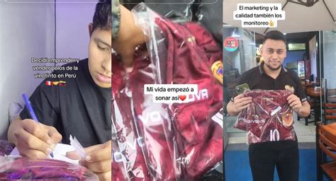 TikTok viral Venezolana decide vender camisetas de su selección en Perú y es un éxito