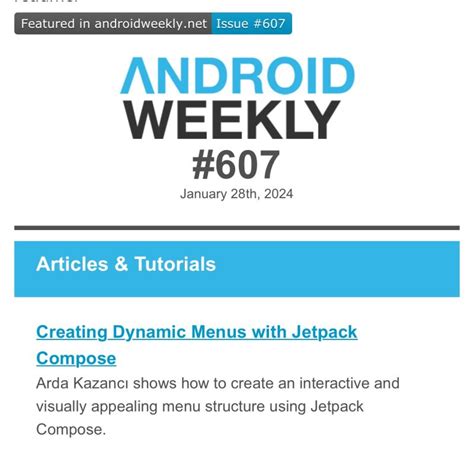 Androidweekly Android Androidprogramming Arda K