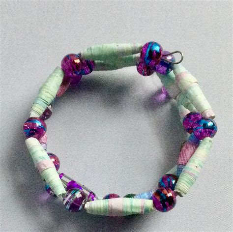 Paper Bead Bracelet My Craft Shop
