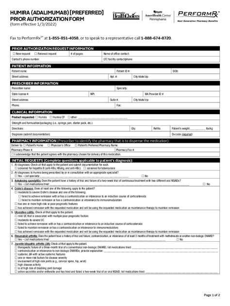 Fillable Online Prior Authorization Form Pharmacy Amerihealth