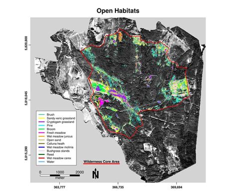 Spatial Distribution Of Openland Habitat Categories Within The