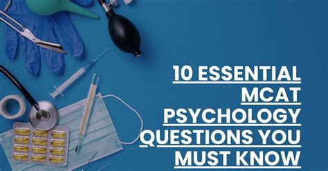 10 Essential Mcat Psychology Questions You Must Know Mcat 101