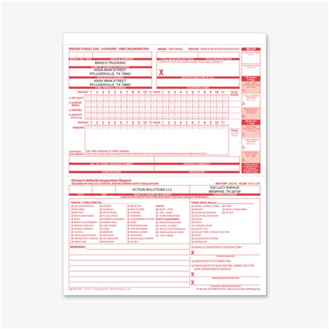 Home Products Trucker Log Books Drivers Combined Logbook Personalized