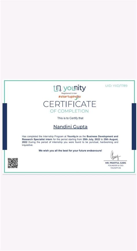 nandini gupta on linkedin internship team experience intern