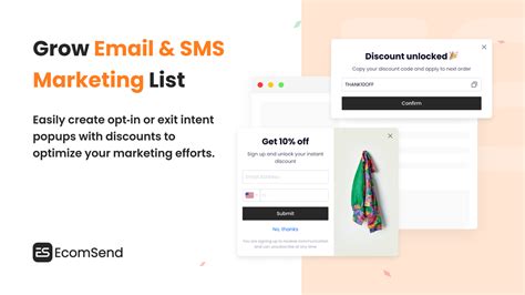 Ecomsend Pop Ups Email Popups Email Popup Newsletter Grow Your