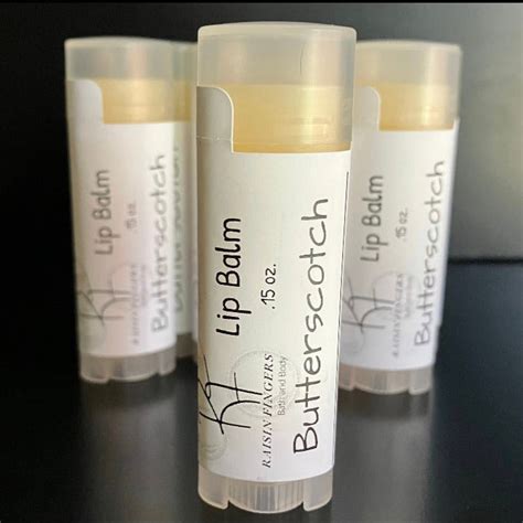 Butterscotch Lip Balm Raisin Fingers