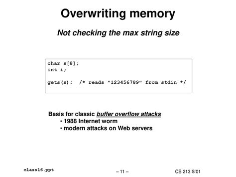 Memory Management III Perils And Pitfalls Mar Ppt Download