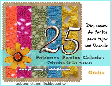 25 Puntos Calados Para Tejer Al Crochet Patrones Gratis