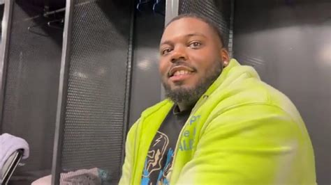 Rookie Mike Jerrell In Seahawks Locker Room At Atlanta After His Victorious Impressive Nfl