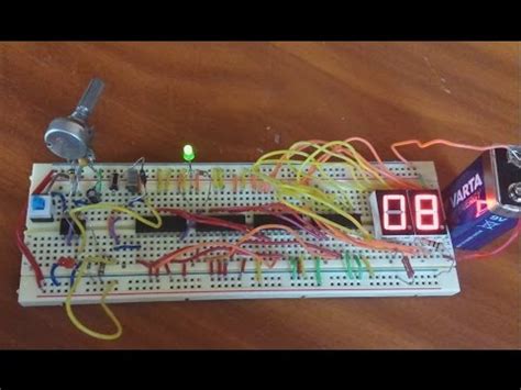 Digit Segment LED Counter From To Circuit YouTube