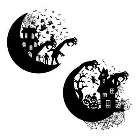 Premium Vector Happy Halloween Vector Design Element Set Isolated On