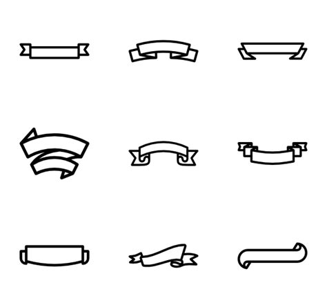 Ribbon Font Vector At Collection Of Ribbon Font
