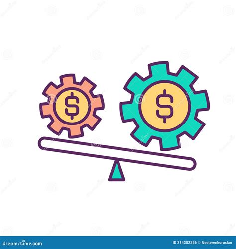 Market Instability Rgb Color Icon Stock Vector Illustration Of