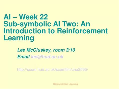 Ppt Reinforcement Learning Powerpoint Presentation Free Download Id 6579896
