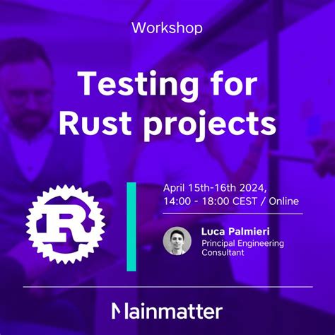 Mainmatter On Linkedin Rustlang Rustnationuk