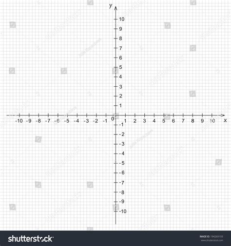 Vector Illustration Mathematics System Coordinate Stock Vector Royalty