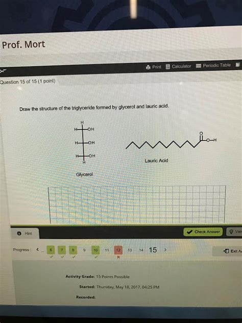 Solved Draw The Structure Of The Triglyceride Formed By Chegg