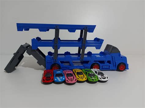 Купить Hot Wheels Мега-трейлер с 6 машинками синий в кредит в Алматы ...