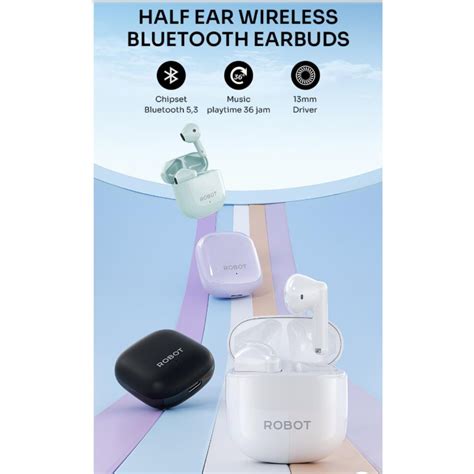 Jual NEW PRODUCT ROBOT TWS HANDSFREE EARPHONE ROBOT T60 BLUETOOTH 5 NON KARET SUPER BASS