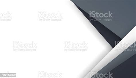 복사 공간이 있는 현대적인 심플한 흰색과 검은색 추상 삼각형 비즈니스 프레젠테이션 배경 0명에 대한 스톡 벡터 아트 및 기타
