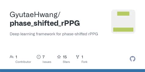 Phase Shifted Rppg Shifted Rppg Extraction Py At Main Gyutaehwang