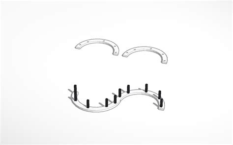 3d Design Copy Of Curve Rails Tinkercad