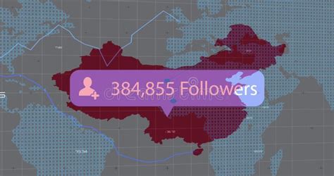 Animation Of Profile Icon With Increasing Followers Over Usa Map And