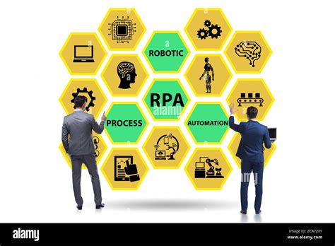 Concept Of The RPA Robotic Process Automation Stock Photo Alamy