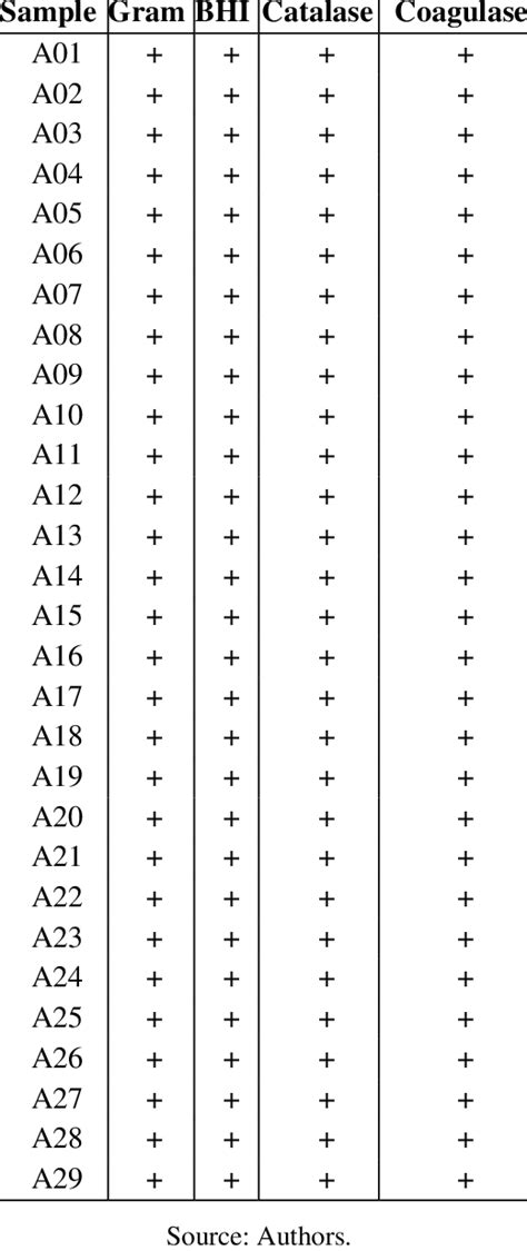 Results Of The Analysis Of Colonial Morphology Bacterioscopy Through