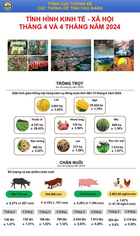 Inforgraphic Tình Hình Kinh Tế Xã Hội Tháng 4 Và 4 Tháng Năm 2024