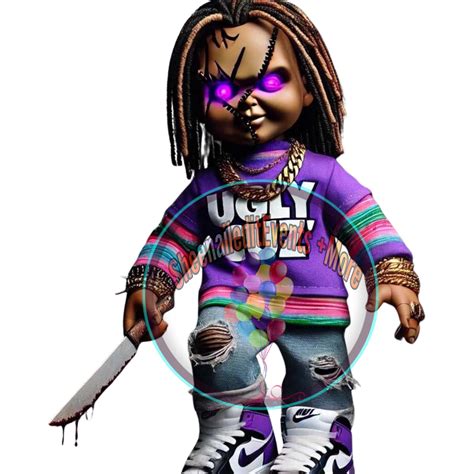 Chucky Inspired Doll With Street Style Urban Horror Doll Art For Halloween Decor Creepy