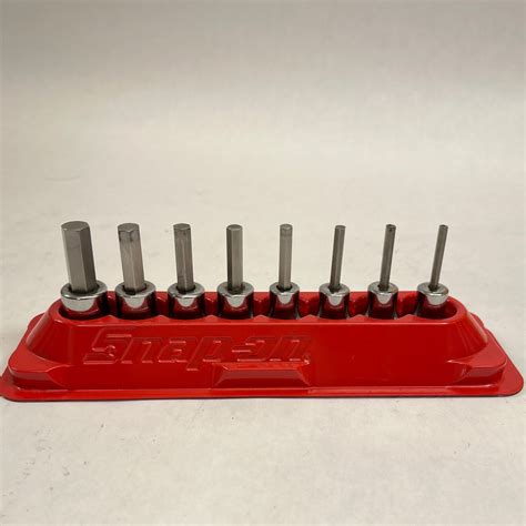 Snap On 8 Pc 3 8 Drive Sae Standard Hex Bit Socket Set 1 8 3 8 208efay Shop Tool Swapper