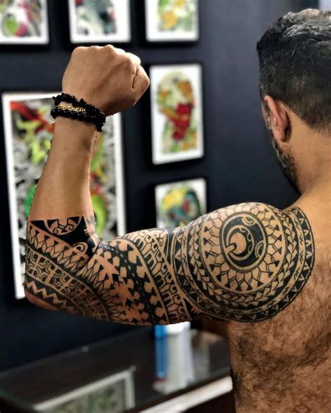 Good Luck Tattoo Studio No Instagram Tatuagem No Estilo Marquesan Elaborada De Acordo Com