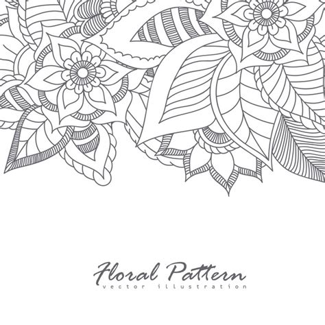 Wenskaart Met Bloemen Premium Vector